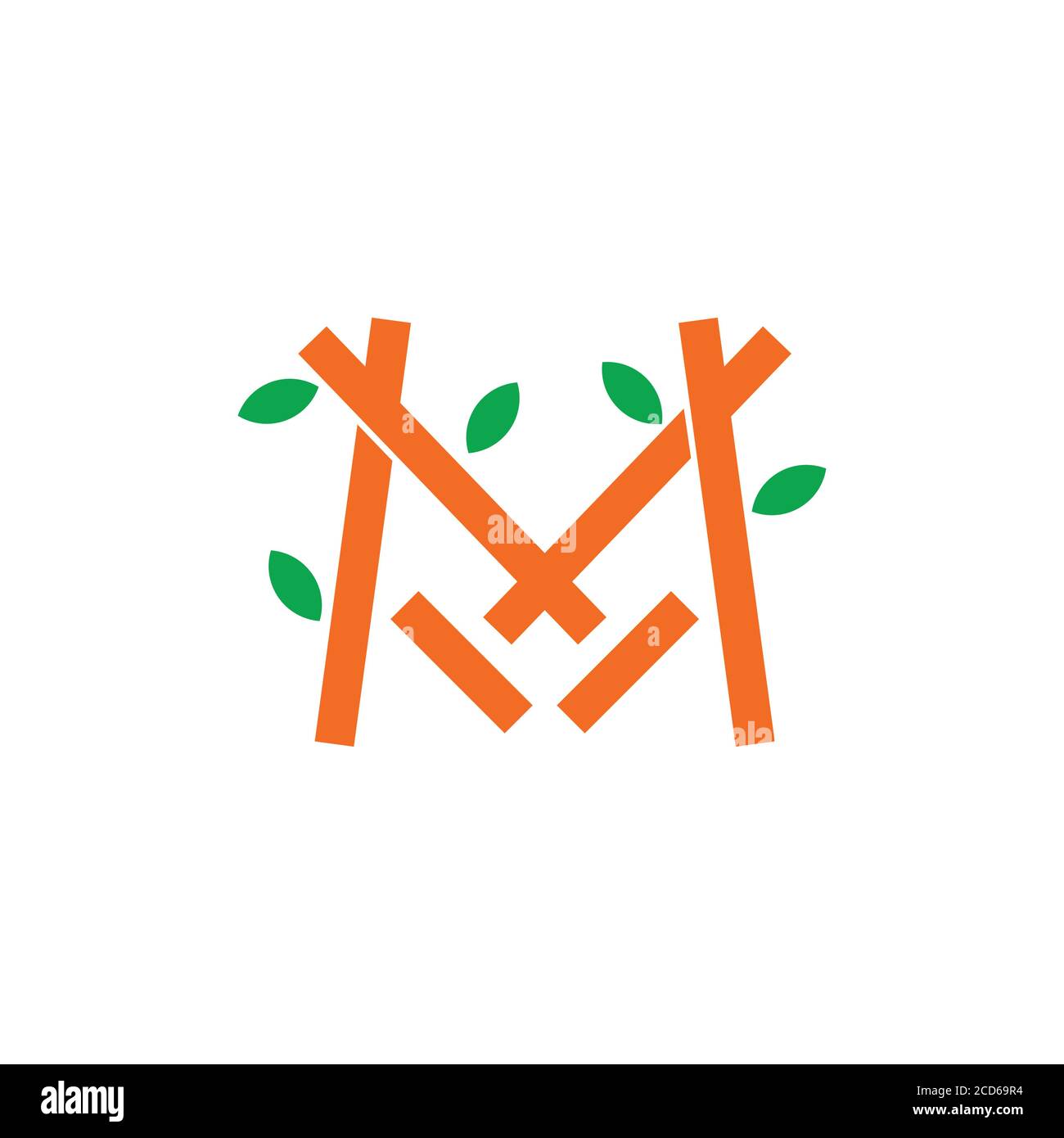 Wood logo letter shape Cut Out Stock Images & Pictures - Alamy