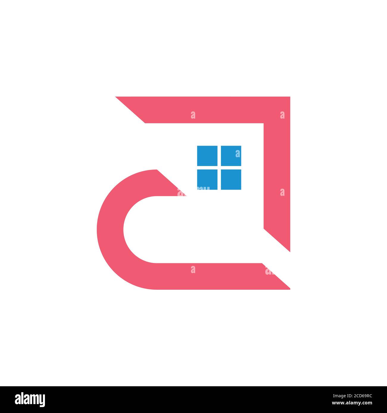 letter a arrow window logo vector Stock Vector Image & Art - Alamy