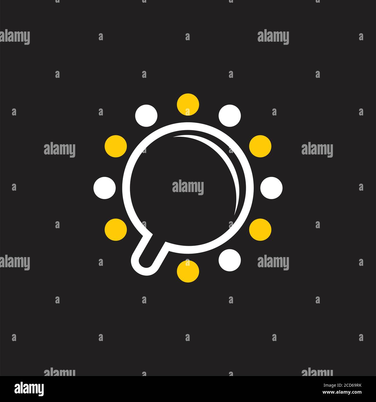 simple magnifying search symbol logo vector Stock Vector Image & Art ...