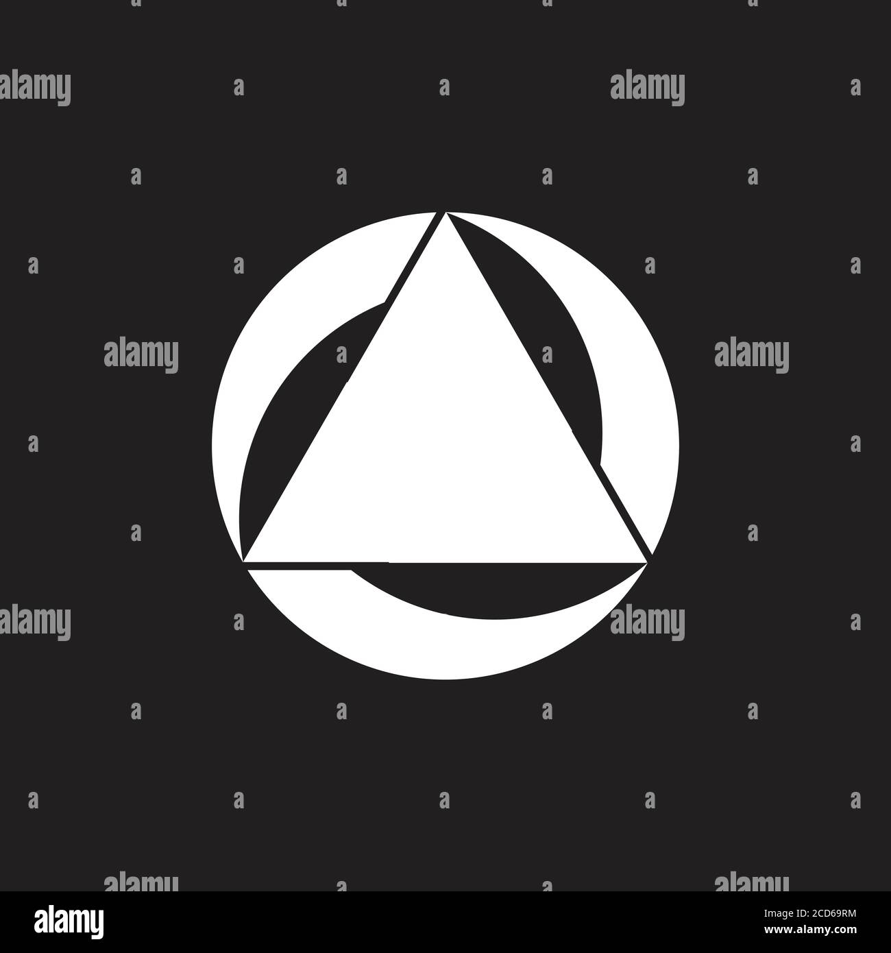 triangle geometric rotation simple logo vector Stock Vector Image & Art ...