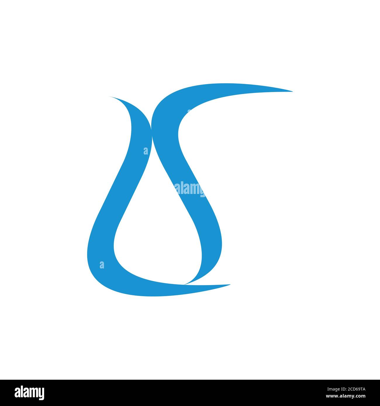 letters ls simple curves logo vector Stock Vector Image & Art - Alamy
