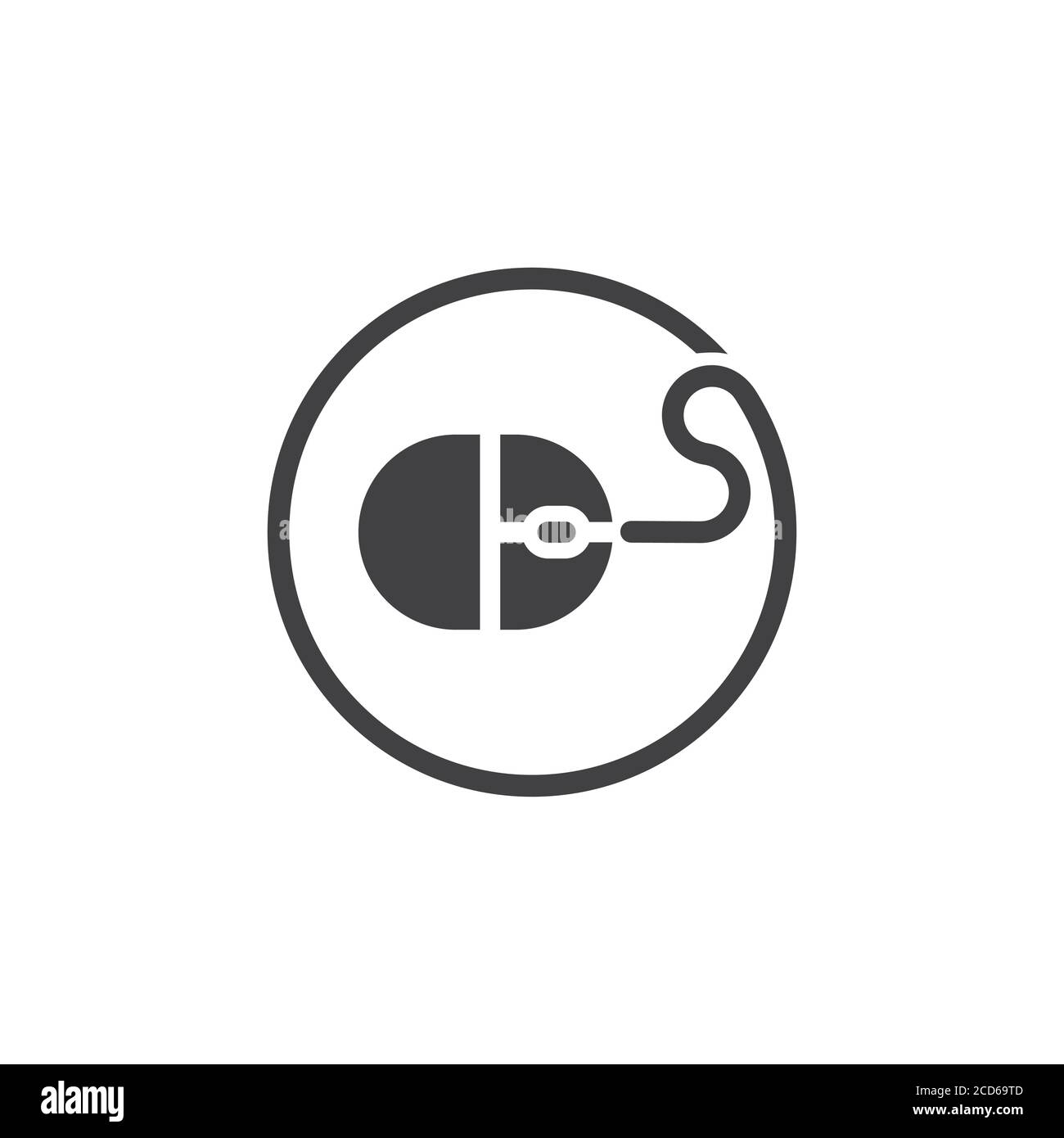 letter s mouse circle line symbol logo vector Stock Vector Image & Art ...