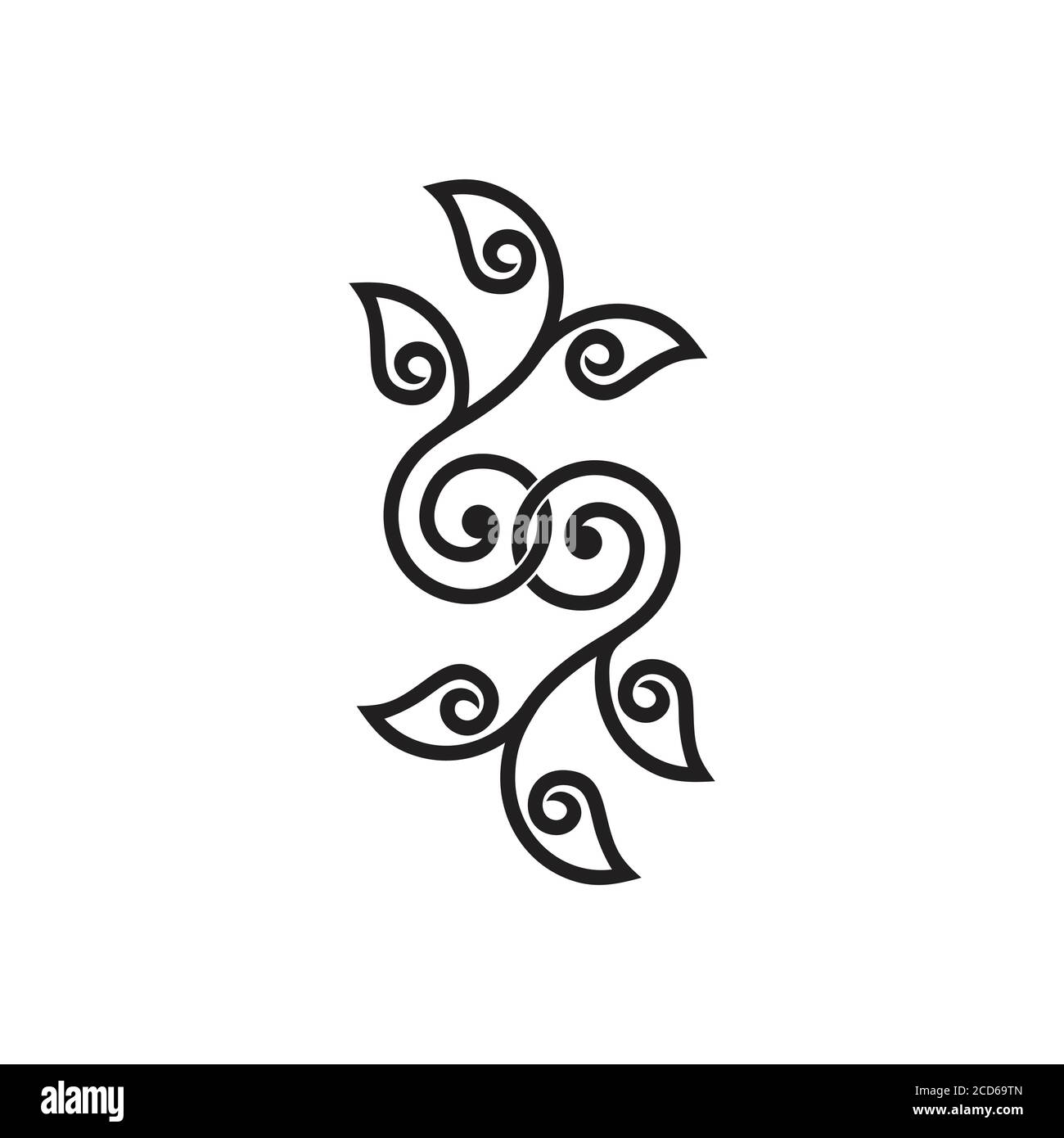 Linear icon plant in Stock Vector Images - Alamy