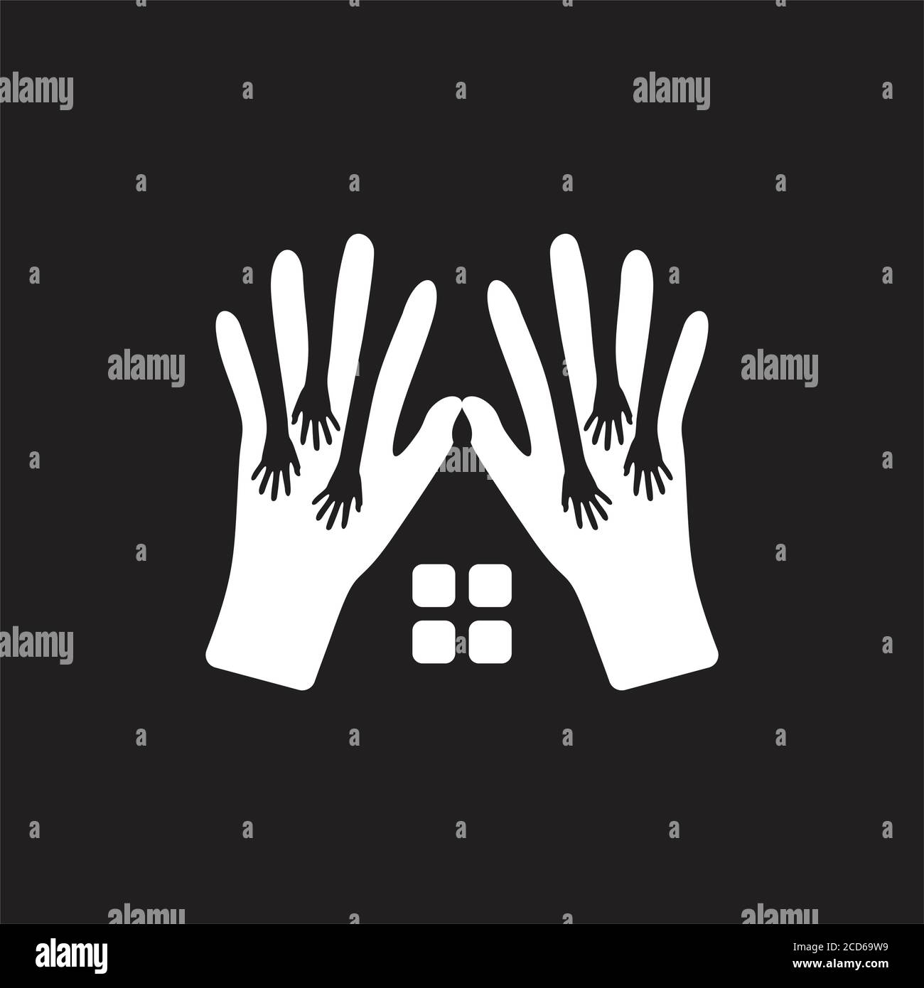 Orphanage icon vector vectors hi-res stock photography and images - Alamy