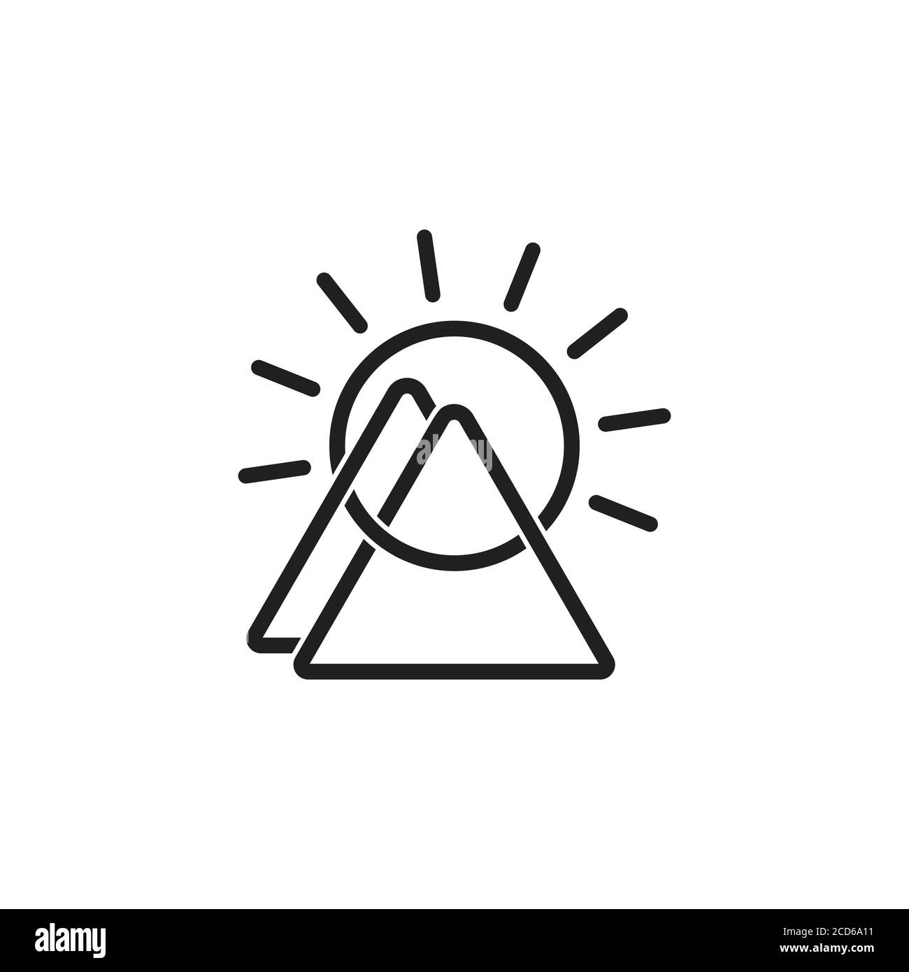 Night hill line Cut Out Stock Images & Pictures - Alamy