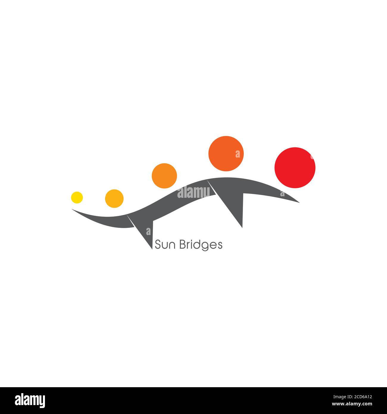 motion sun bridge symbol geometric logo vector Stock Vector Image & Art ...