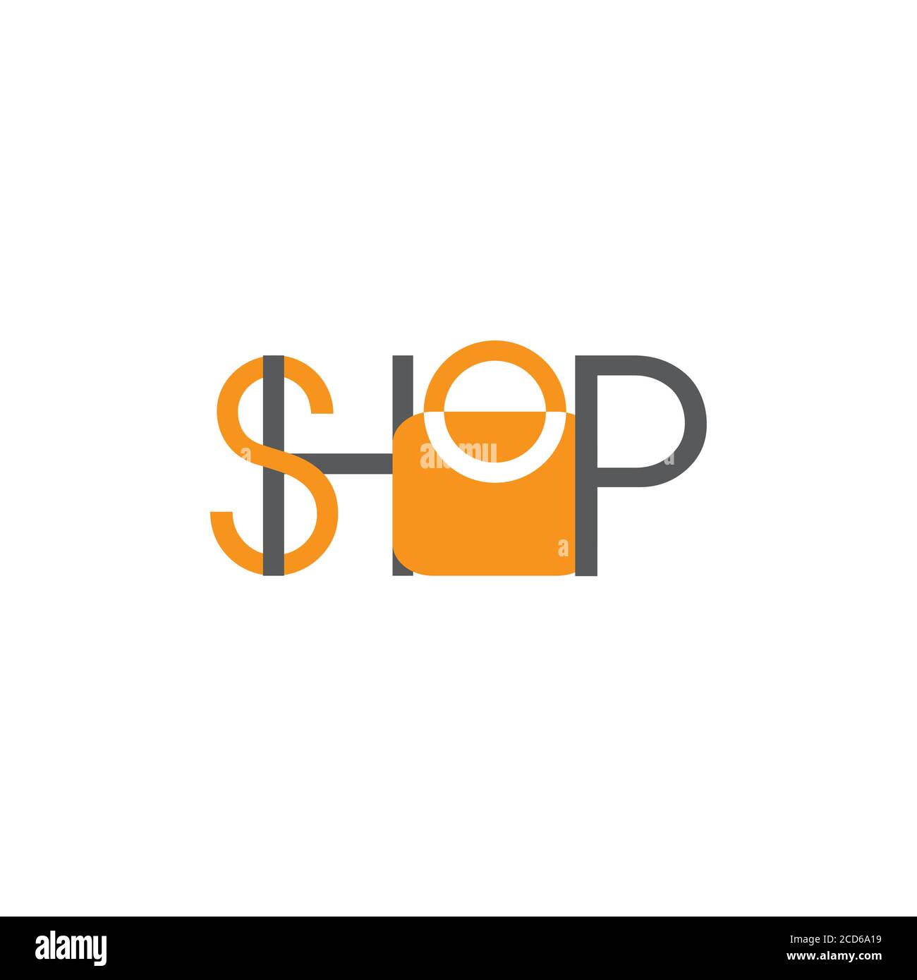 Gift bag icon text Stock Vector Images - Alamy