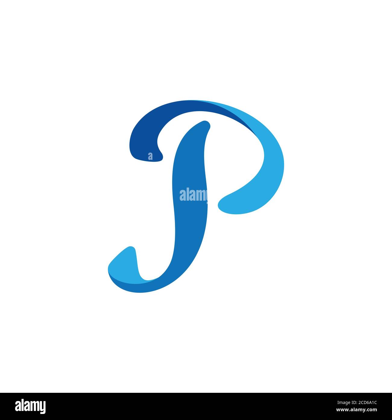 letter p simple gradient 3d logo vector Stock Vector Image & Art - Alamy