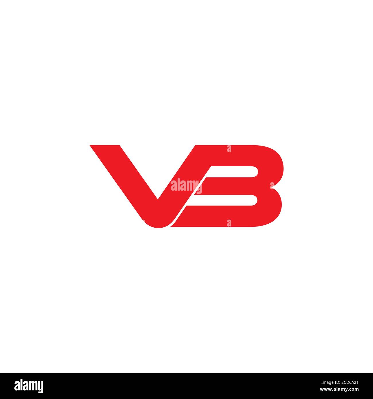letter vb geometric linked logo vector Stock Vector Image & Art - Alamy