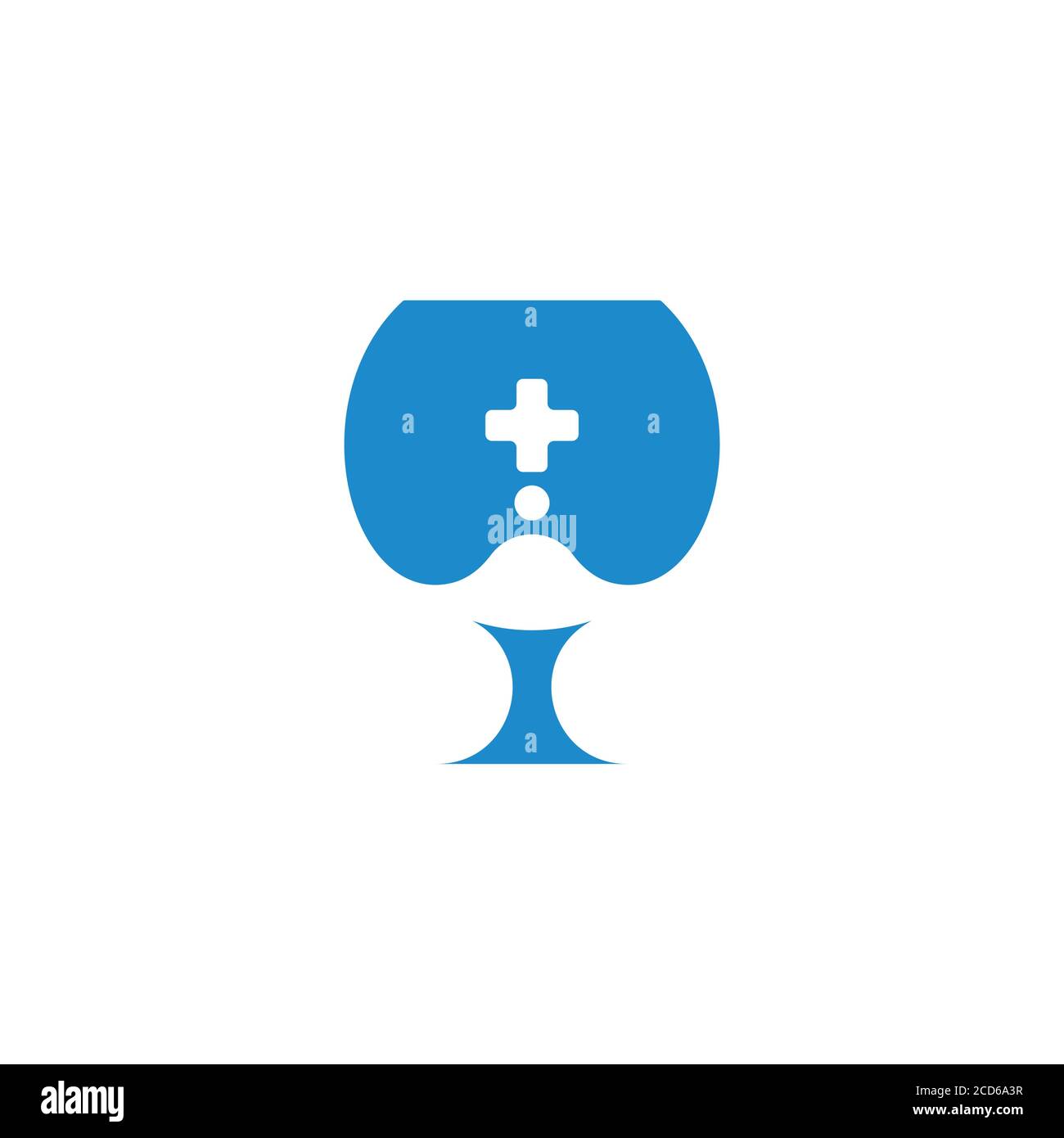 vector of glass with plus medical water symbol vector Stock Vector ...