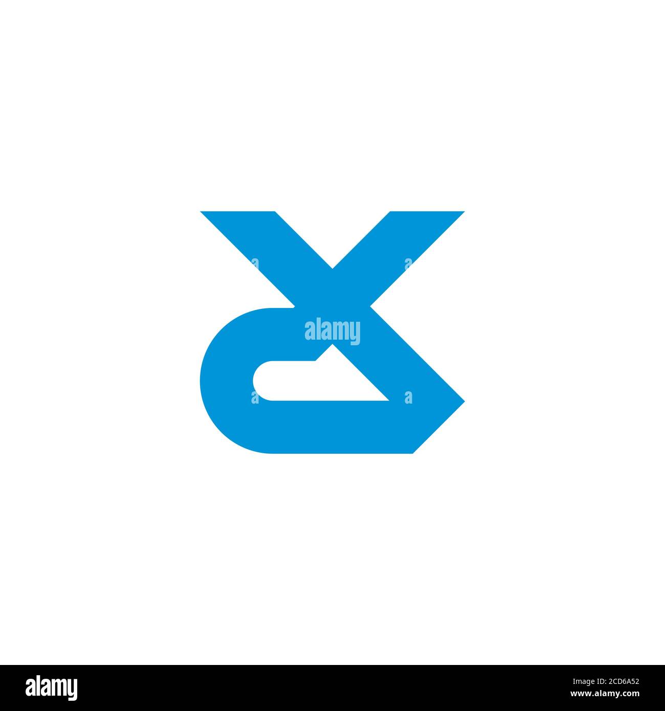 letter xd simple geometric line logo vector Stock Vector Image & Art ...