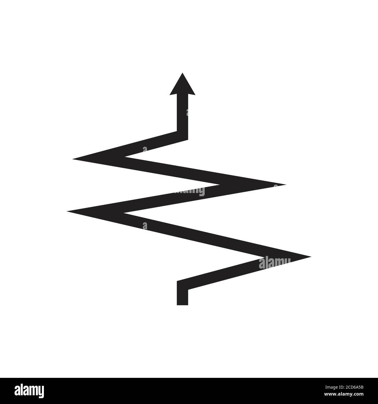 process to success arrow up symbol vector Stock Vector Image & Art - Alamy