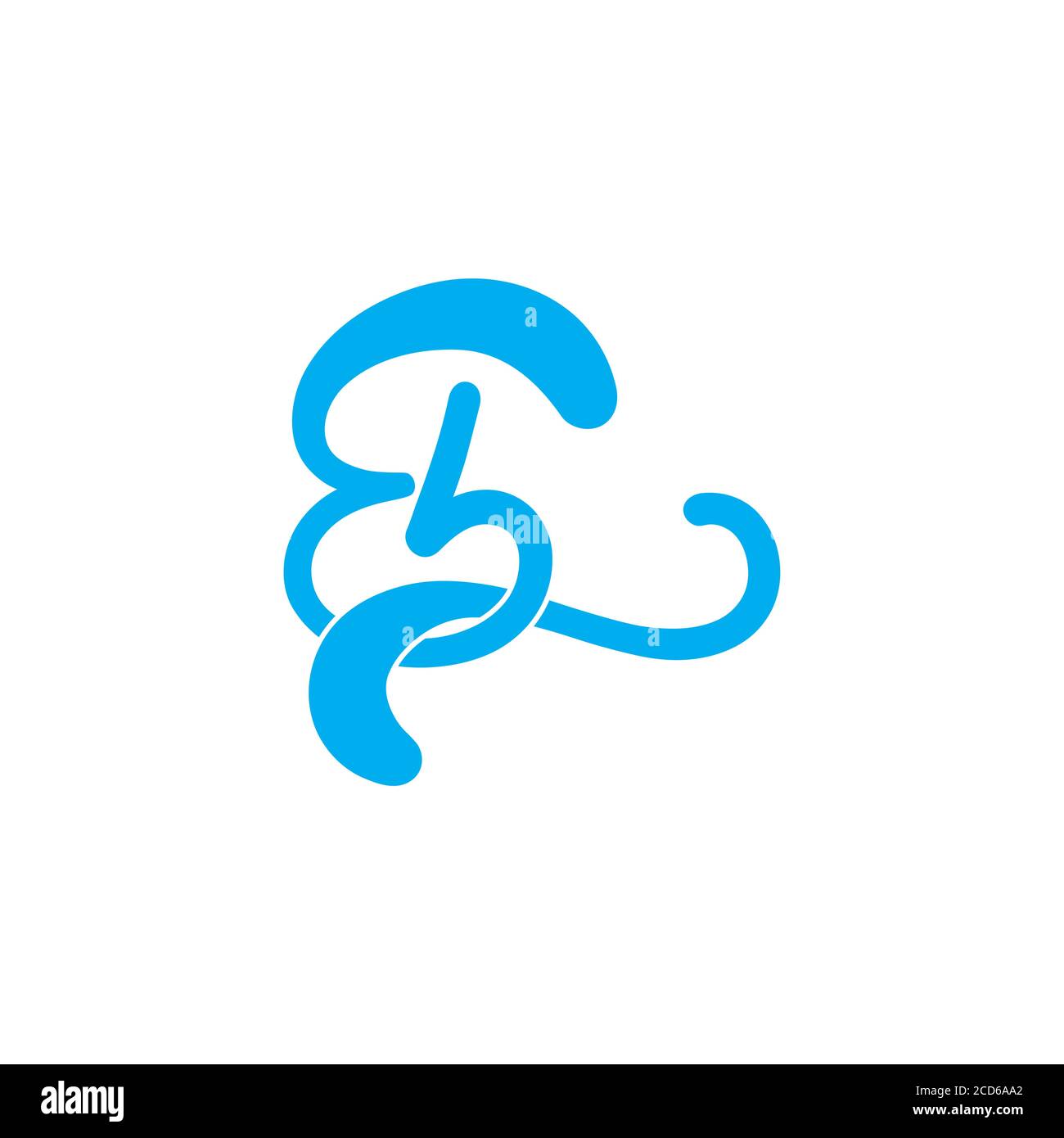 letter b curves water flow design logo vector Stock Vector Image & Art ...