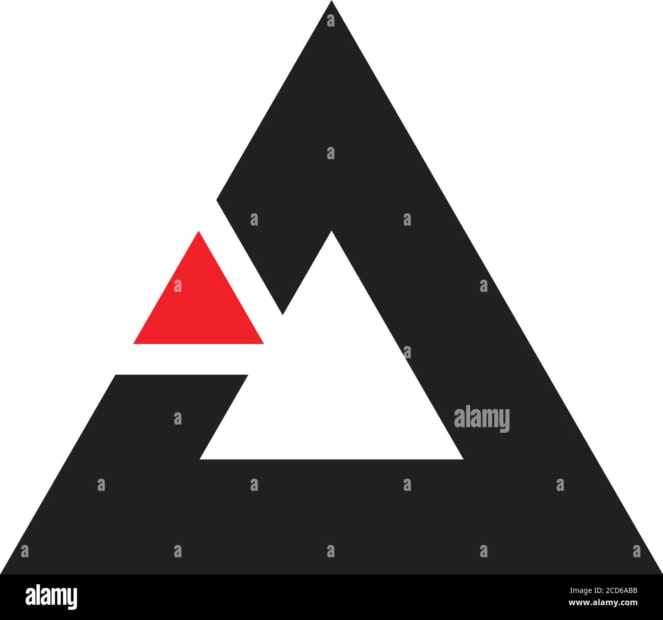 triangle geometric arrow simple design vector Stock Vector Image & Art ...