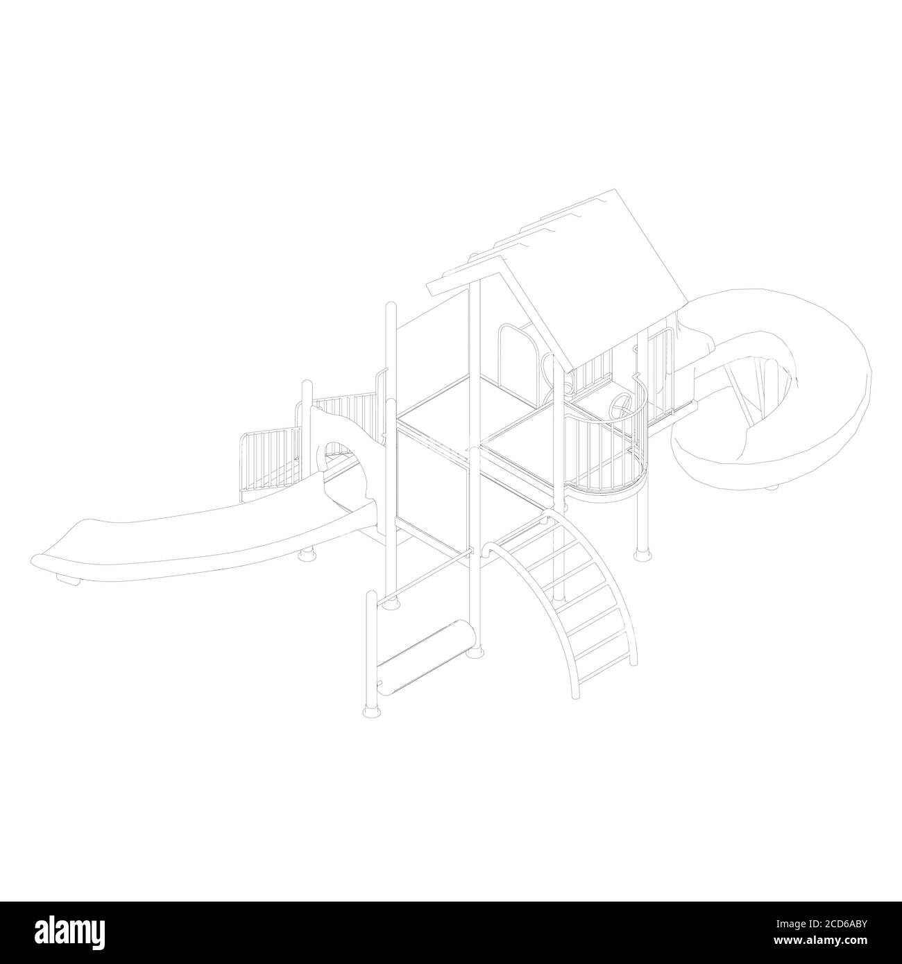 Empty playground ladders game Stock Vector Images - Alamy