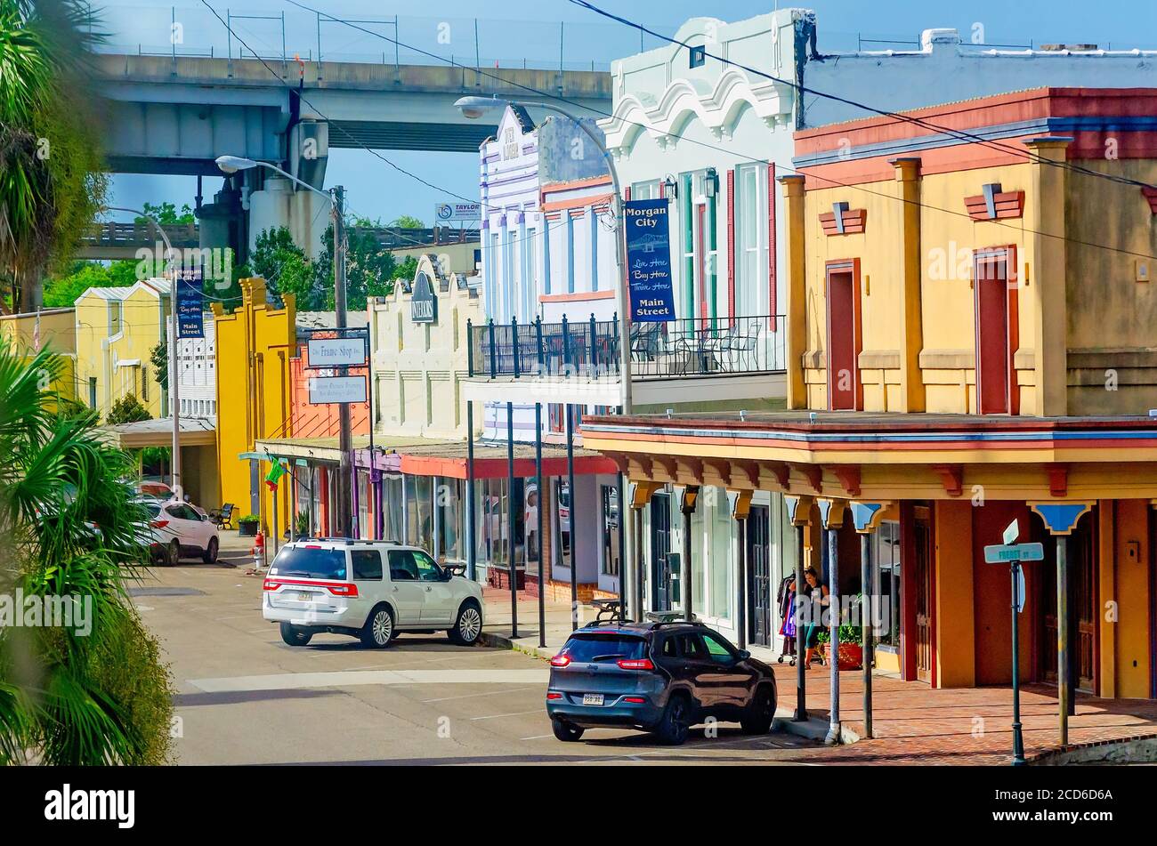 Front Street is mostly deserted in advance of Hurricane Laura, Aug. 25 ...