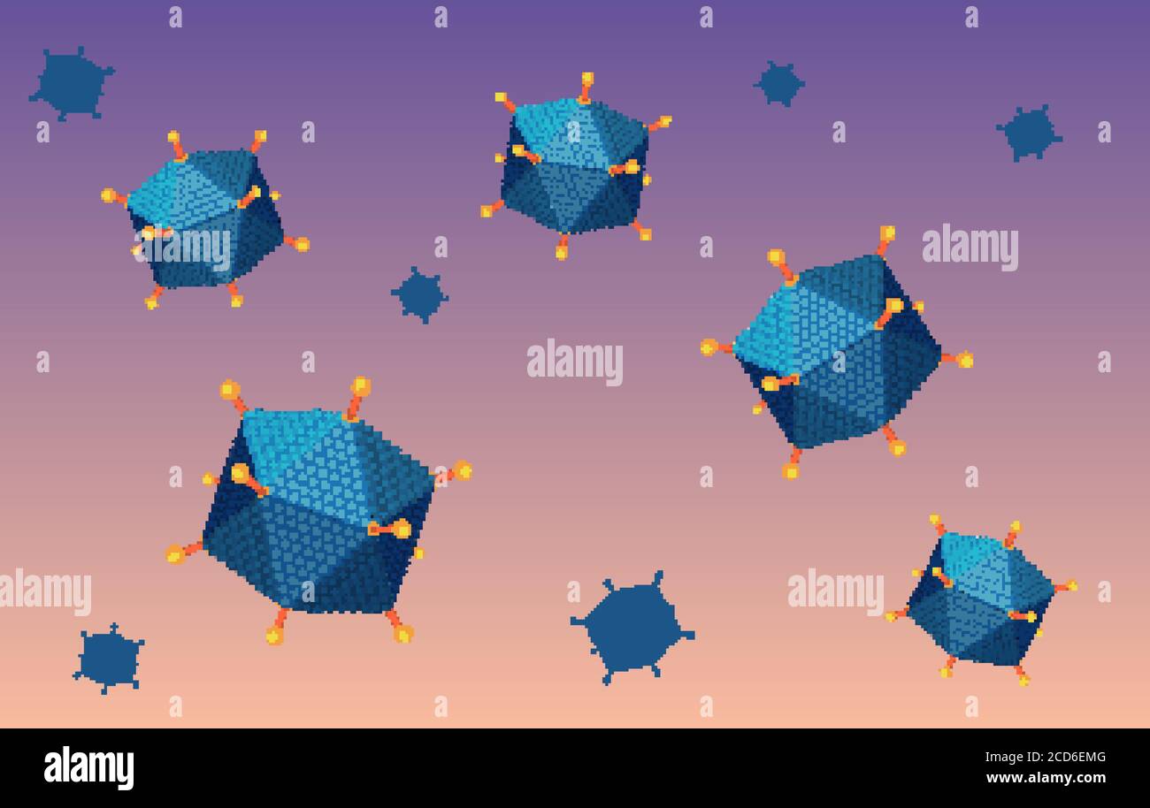 Adenovirus Structure Diagram On White Background Illustration Stock Vector Image And Art Alamy