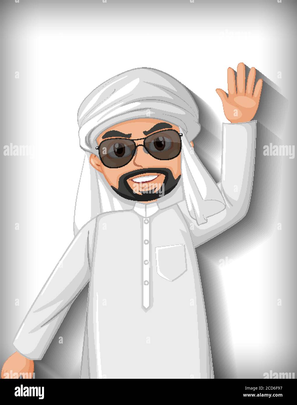 Arab man cartoon character illustration Stock Vector Image & Art - Alamy