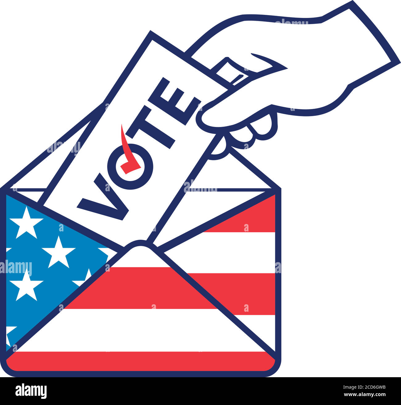 Posting with american flag hi-res stock photography and images - Alamy