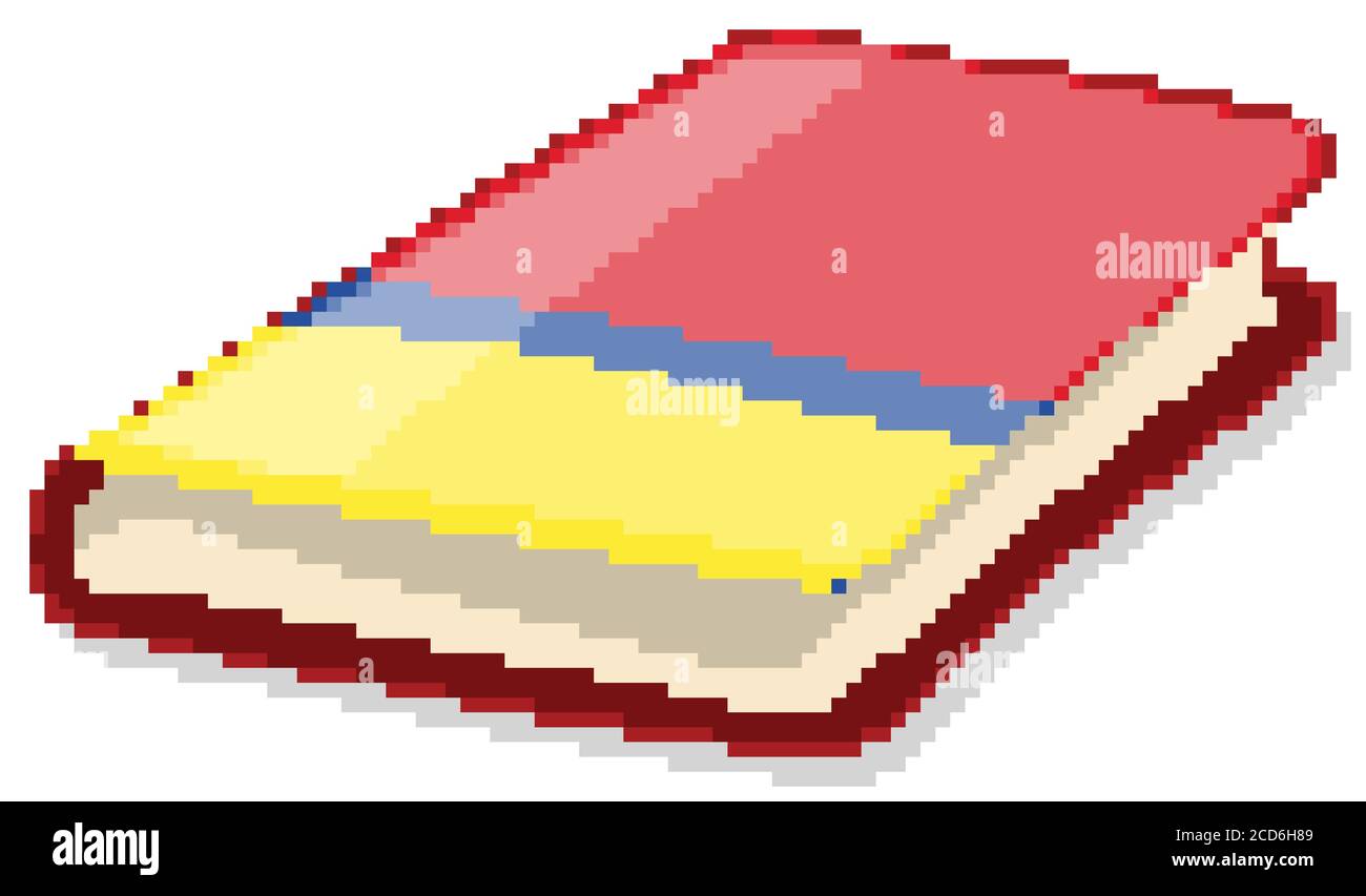 Simple colourful book on white background illustration Stock Vector ...