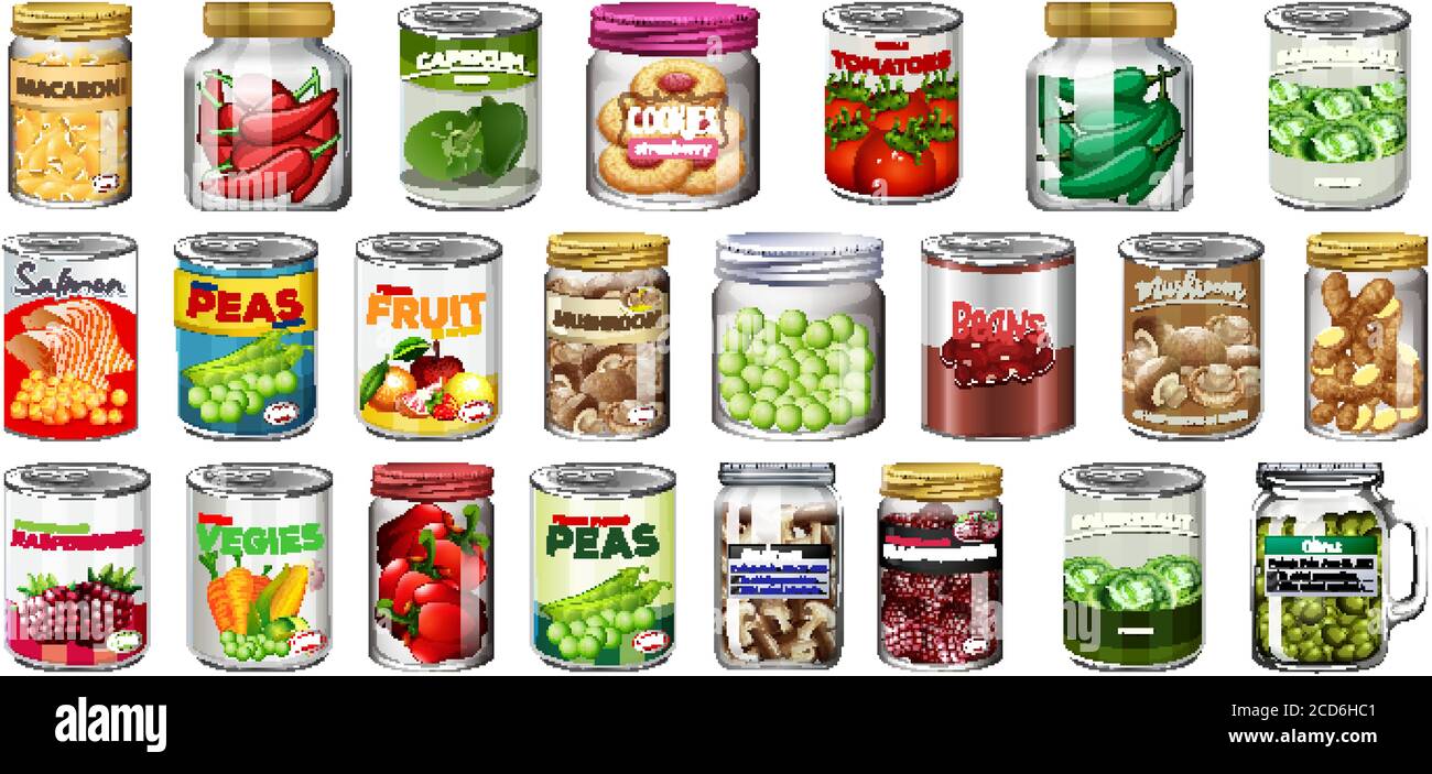 Canned Vegetables Clipart