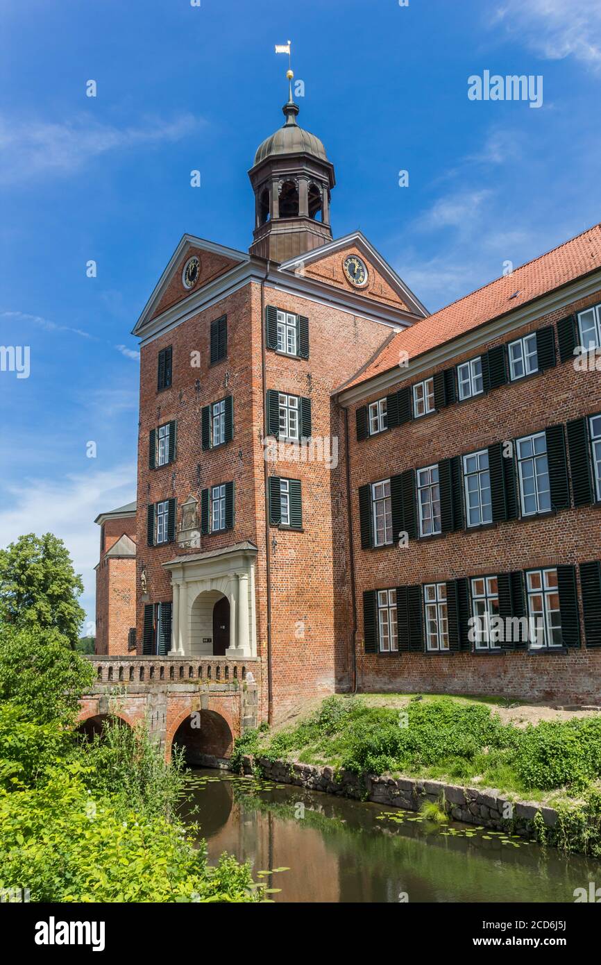 Bridge and entrance tower of the castle in Eutin, Germany Stock Photo ...