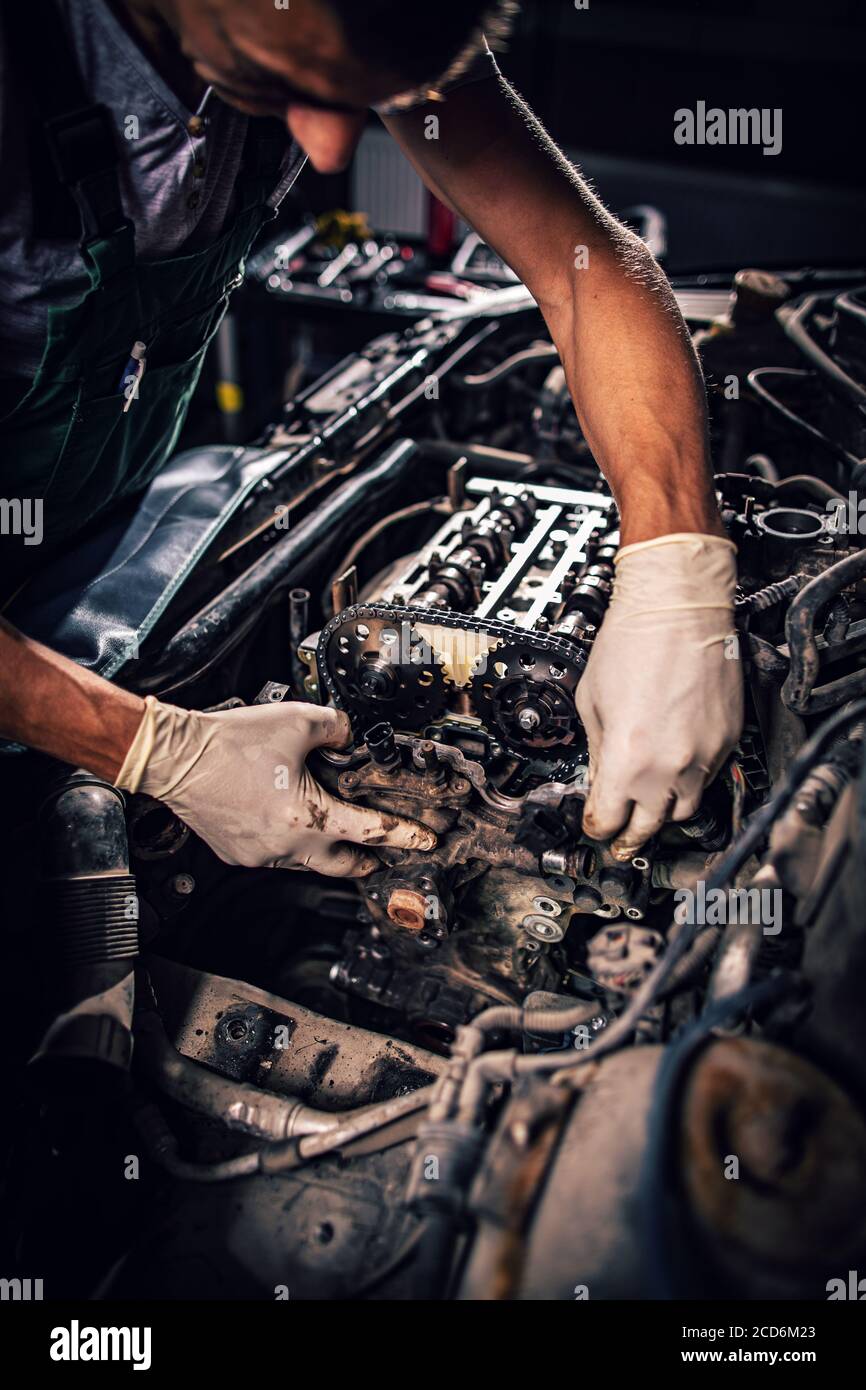 Services car engine machine concept. Car service and maintenance Stock ...