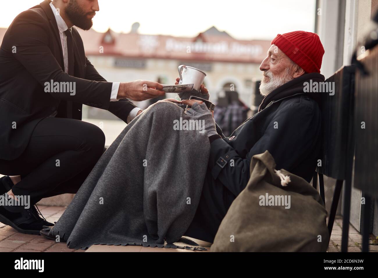 Homeless Male Suit High Resolution Stock Photography and Images - Alamy