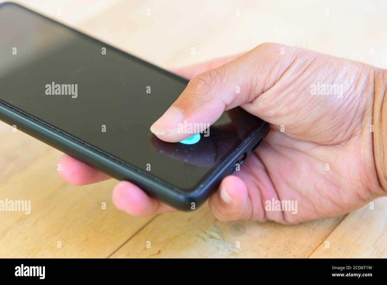 Fingerprint scanner on mobile screen / direct Fingerprint scanner on ...