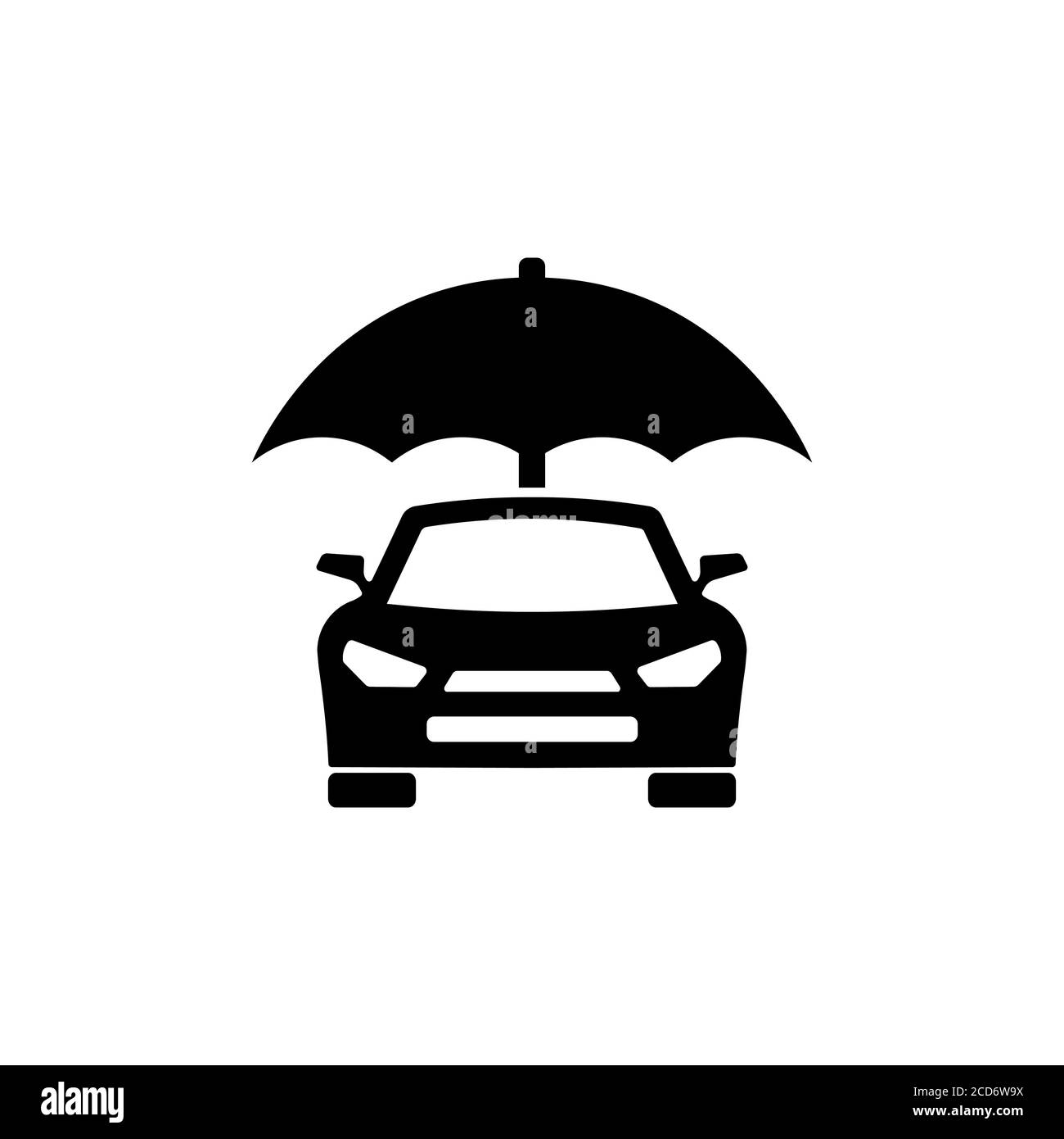 Car insurance icon. Protection concept. Vector on isolated white ...