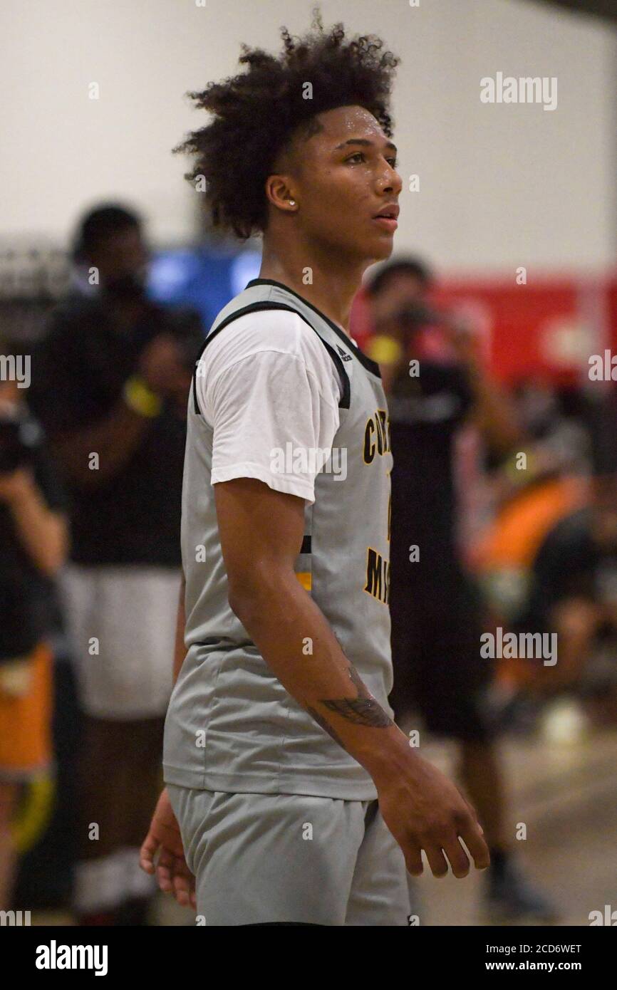 Corona, United States. 22nd Aug, 2020. Compton Magic point guard Mikey ...
