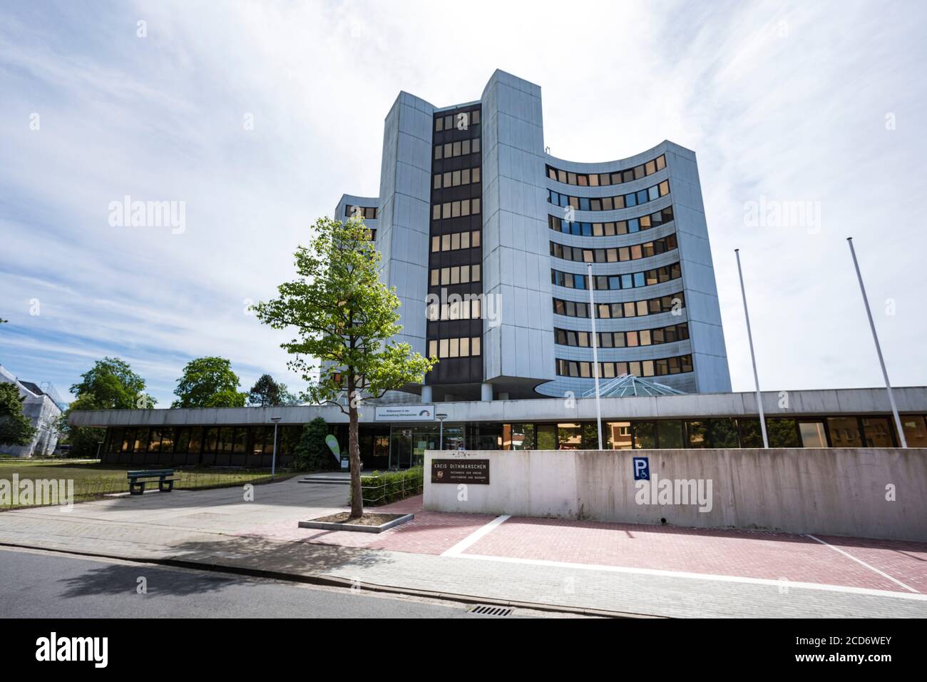 District building of the Dithmarschen district in Heide Stock Photo - Alamy
