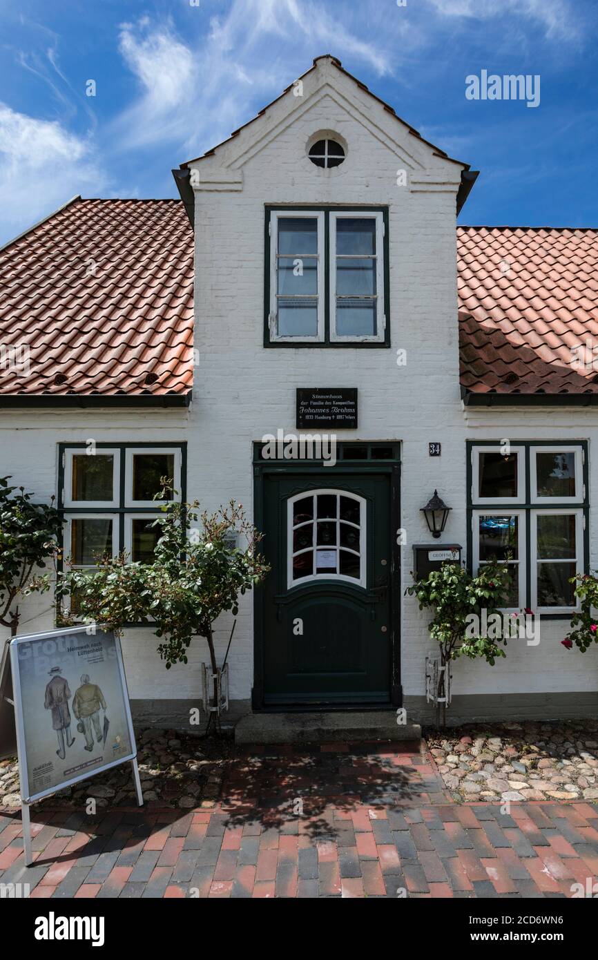 Museum Island Luttenheid in Heide, here the Brahms House or parent home ...