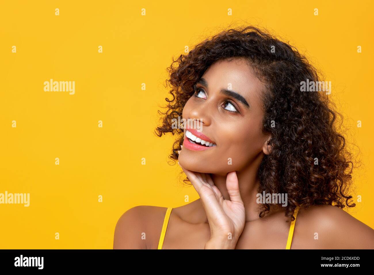 Woman wondering face hi-res stock photography and images - Alamy