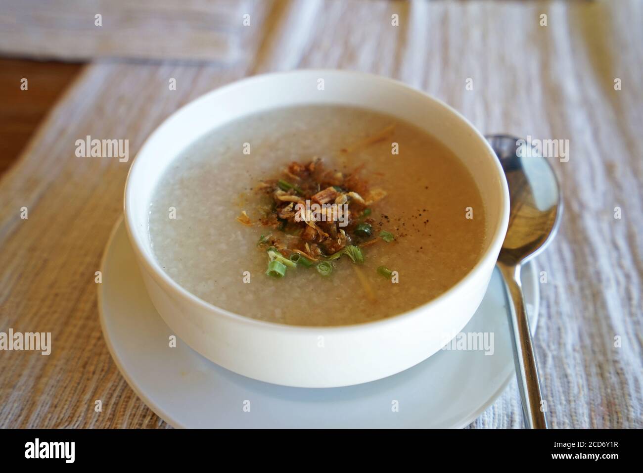 Jok, Thai style rice porridge congee Stock Photo - Alamy