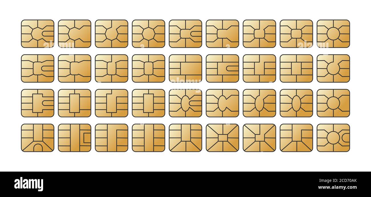 Chipset. Simple vector illustration for creative design isolated on ...
