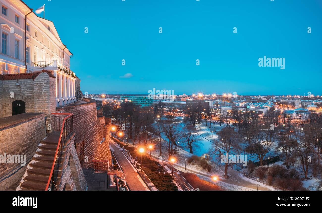Tallinn, Estonia. Building Of Government Of Republic Of Estonia, Old ...