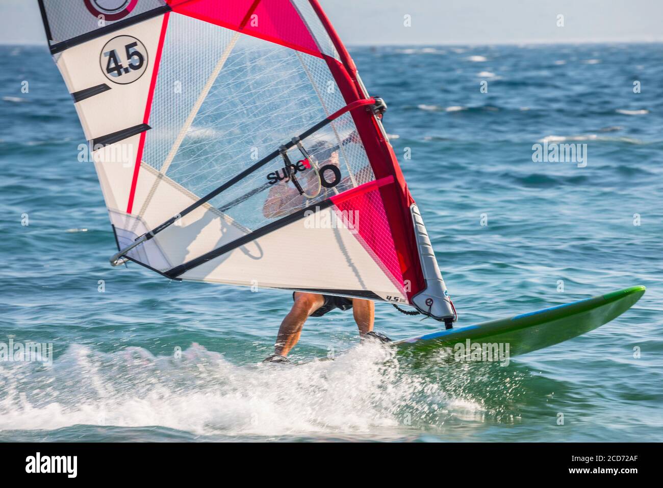 Windsurfer on ocean hi-res stock photography and images - Alamy