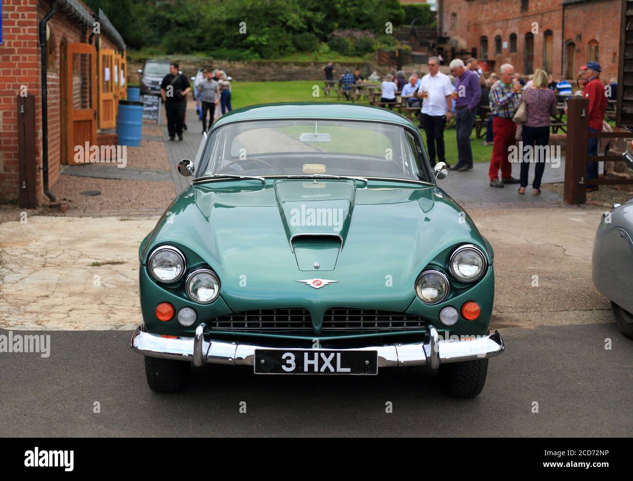 A 1960's Jensen CV8 parked at Shelsley Walsh Stock Photo - Alamy