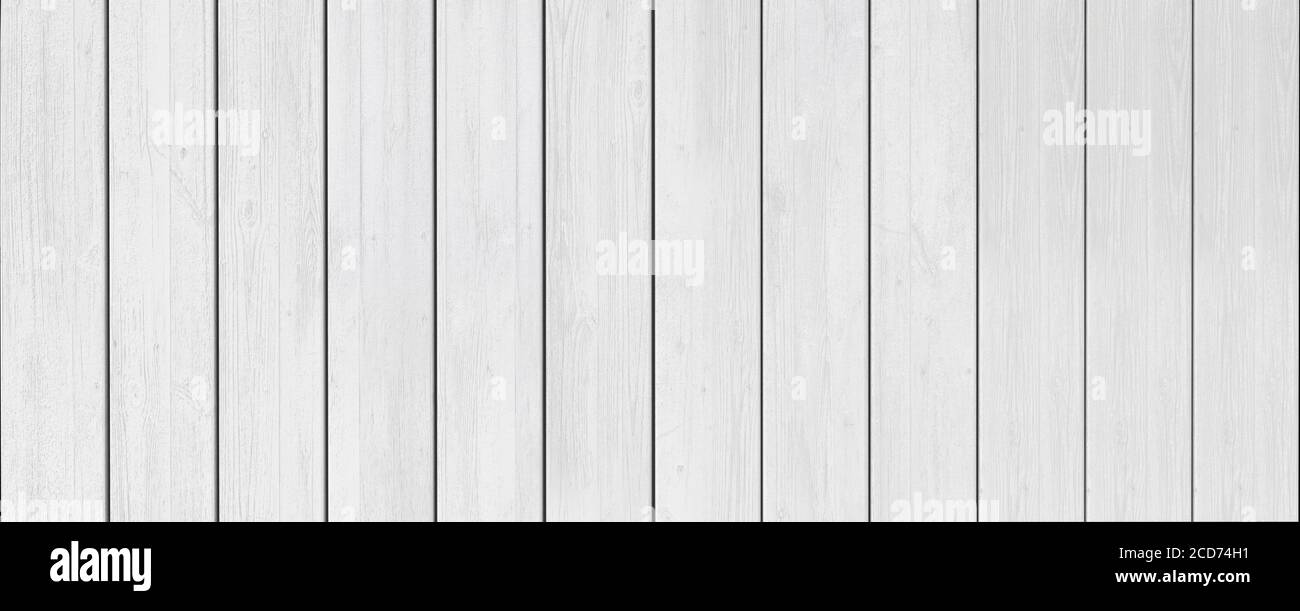 Panorama of white wooden slats Stock Photo - Alamy