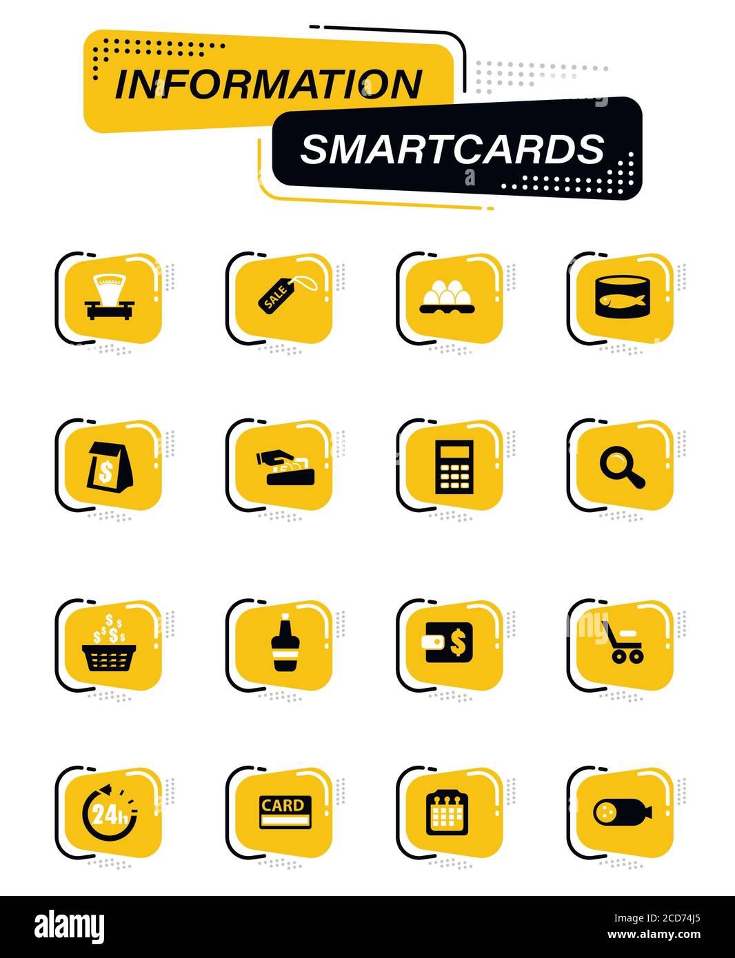 Grocery store icons set Stock Vector Image & Art - Alamy