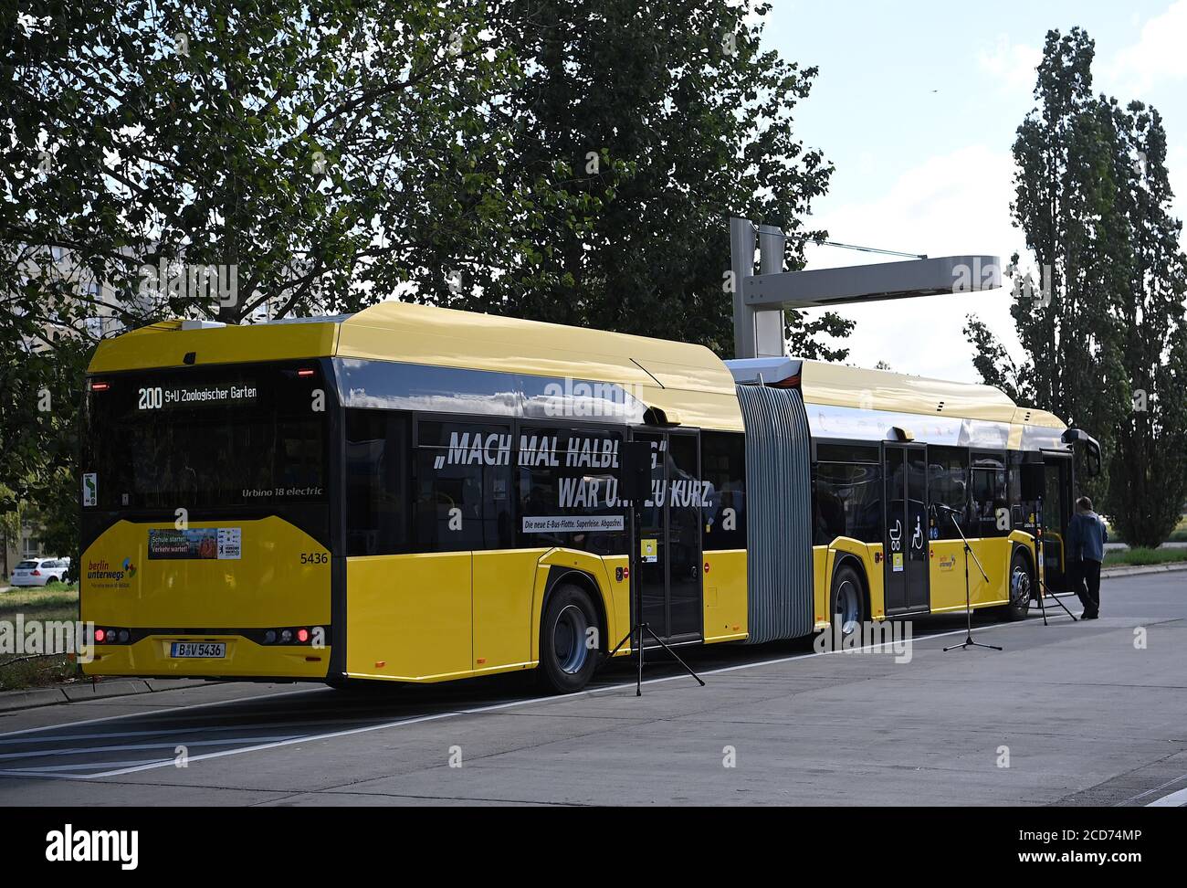 Berlin, Germany. 27th Aug, 2020. A new electrically driven articulated ...