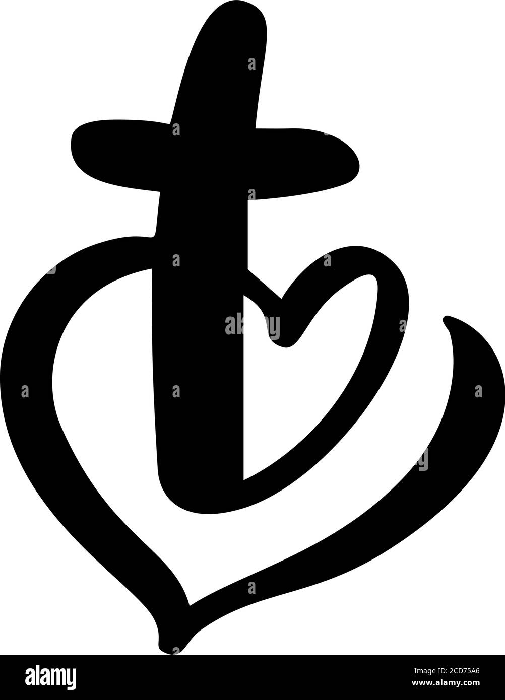 Template vector logo for churches and Christian organizations cross on ...