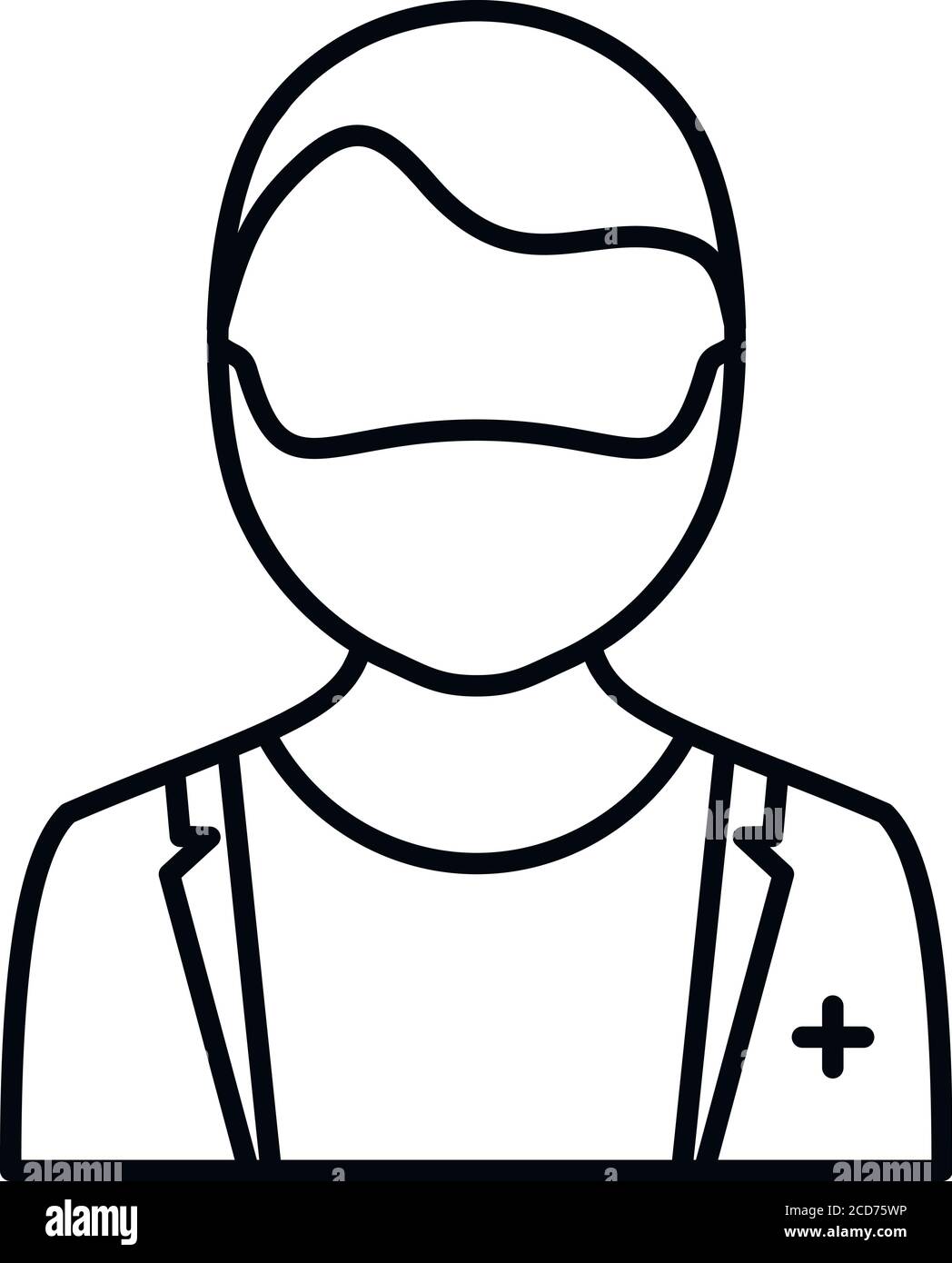 Dentist avatar icon. Outline dentist avatar vector icon for web design ...