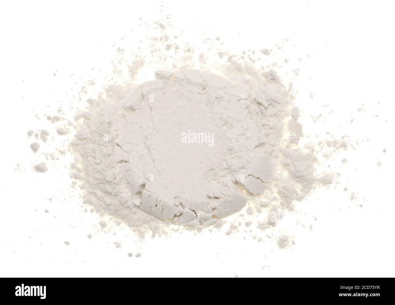 Flour isolated on white background Stock Photo - Alamy