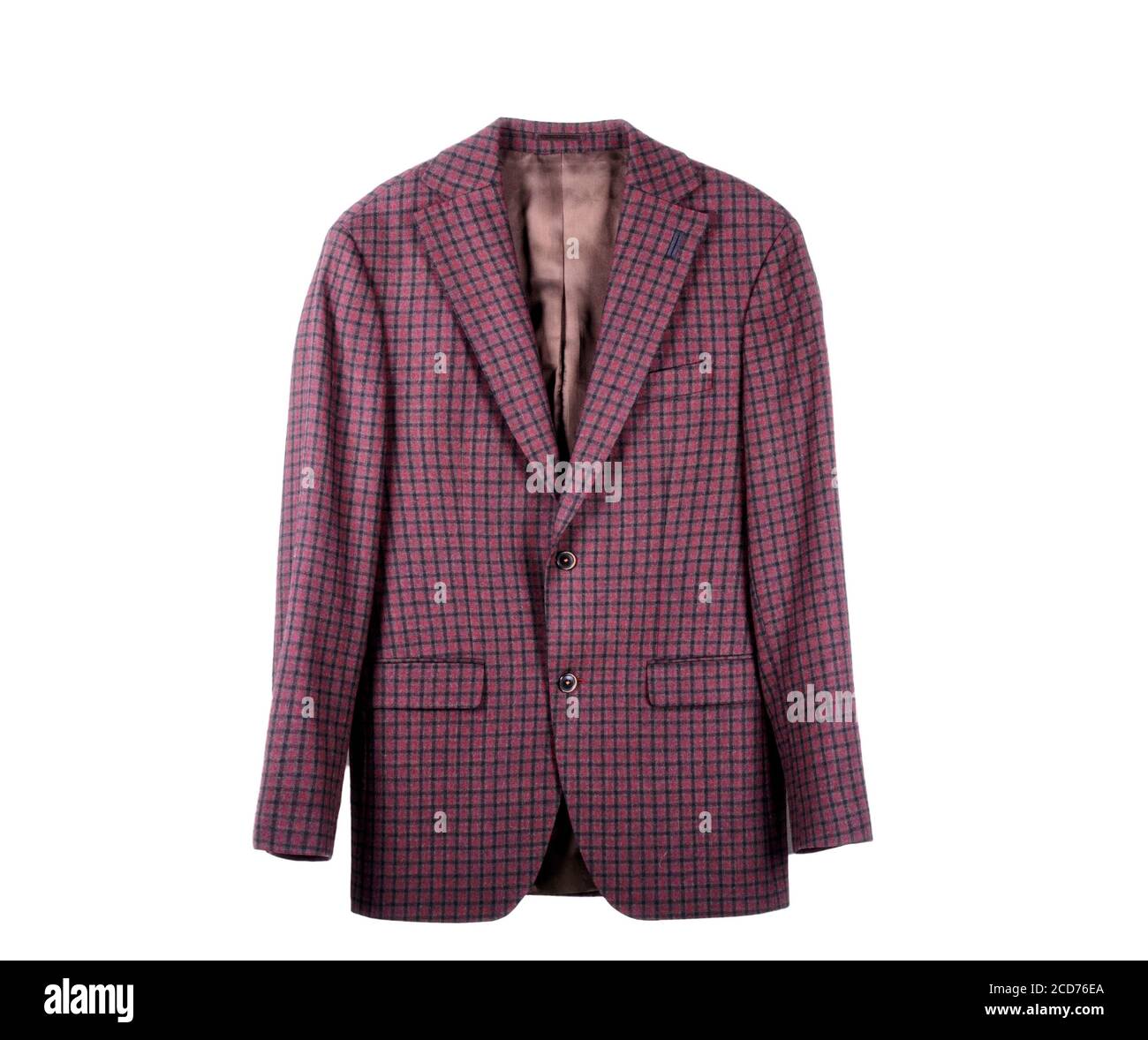 Red jacket in a black cage, isolated on a white background Stock Photo ...