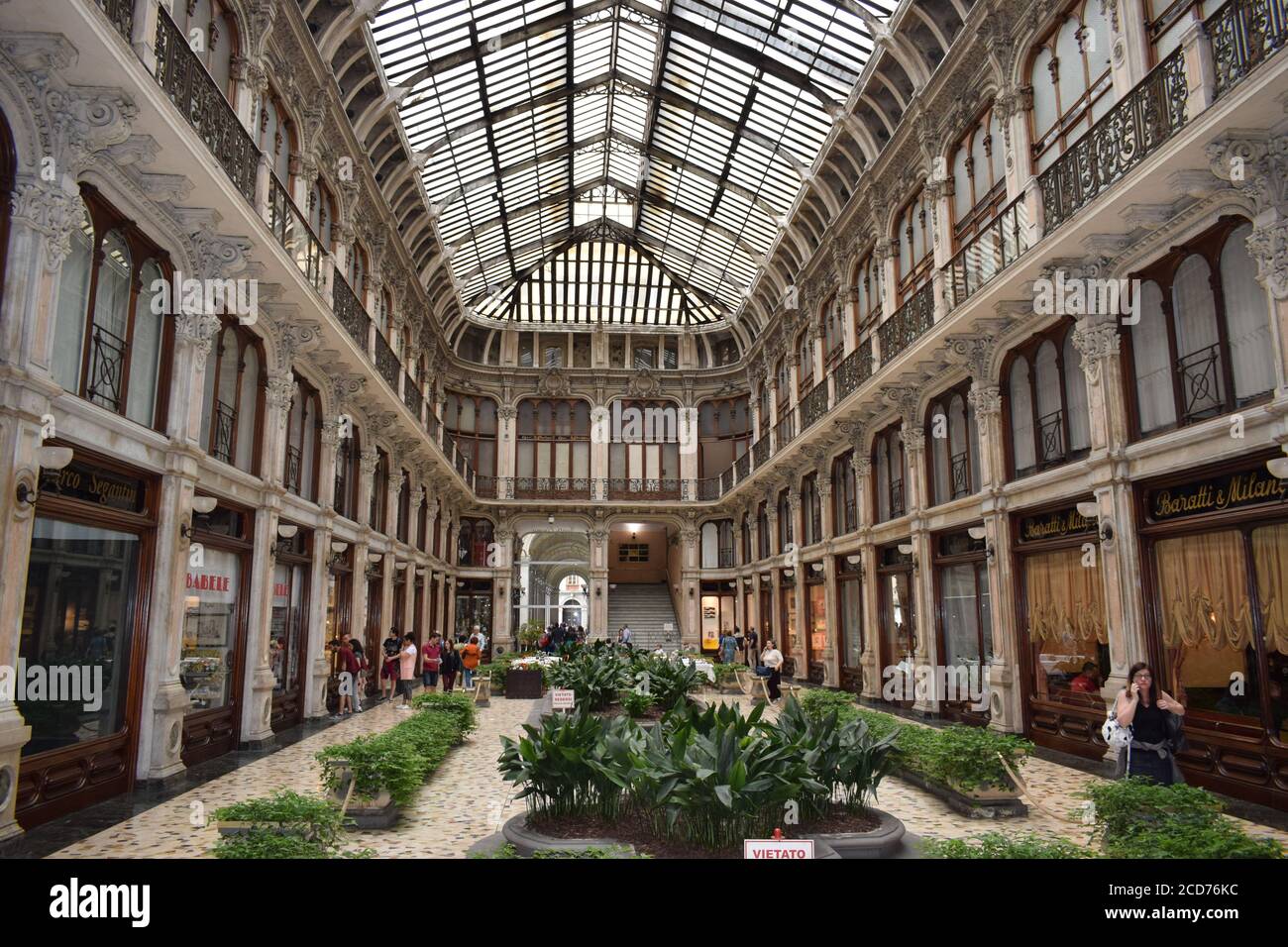 Turin, Italy - June 2, 2018 - The beautiful old city centre of Turin ...