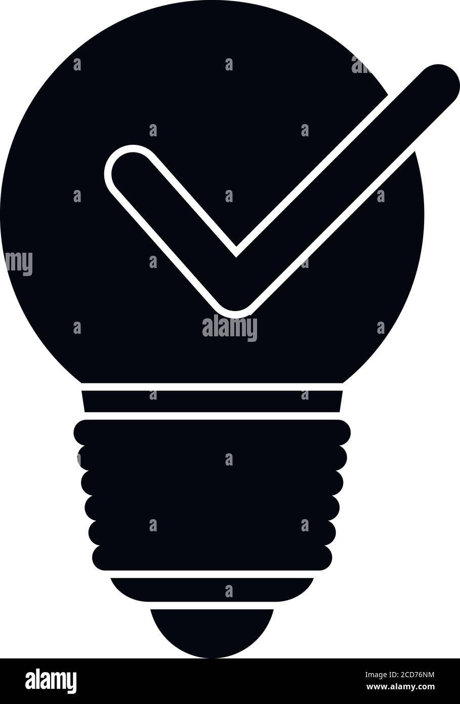 Bulb idea mission icon. Simple illustration of bulb idea mission vector ...