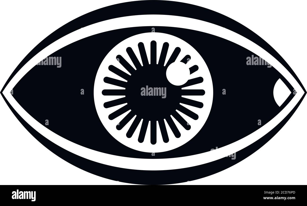 Mission eye icon. Simple illustration of mission eye vector icon for ...