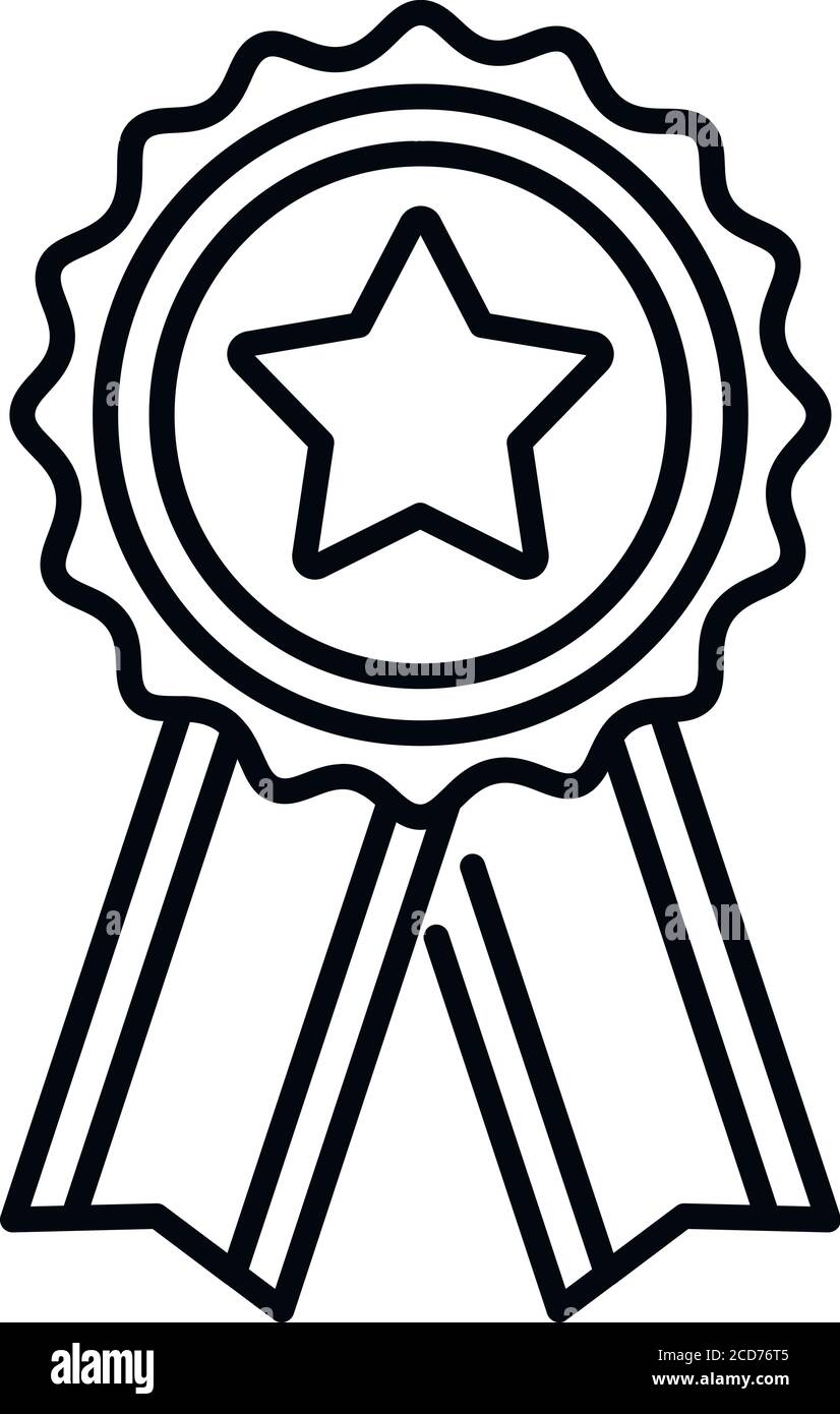 Mission completed emblem icon. Outline mission completed emblem vector ...